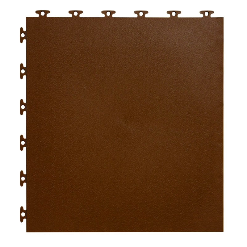 Flexible PVC Floor Tiles - 18x18-inch Interlocking Flooring by ModuTile