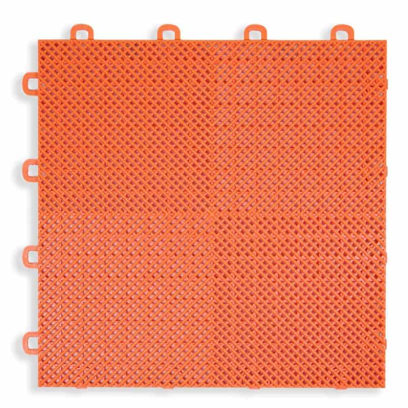 Perforated Interlocking Sport Tiles over concrete - Made in USA