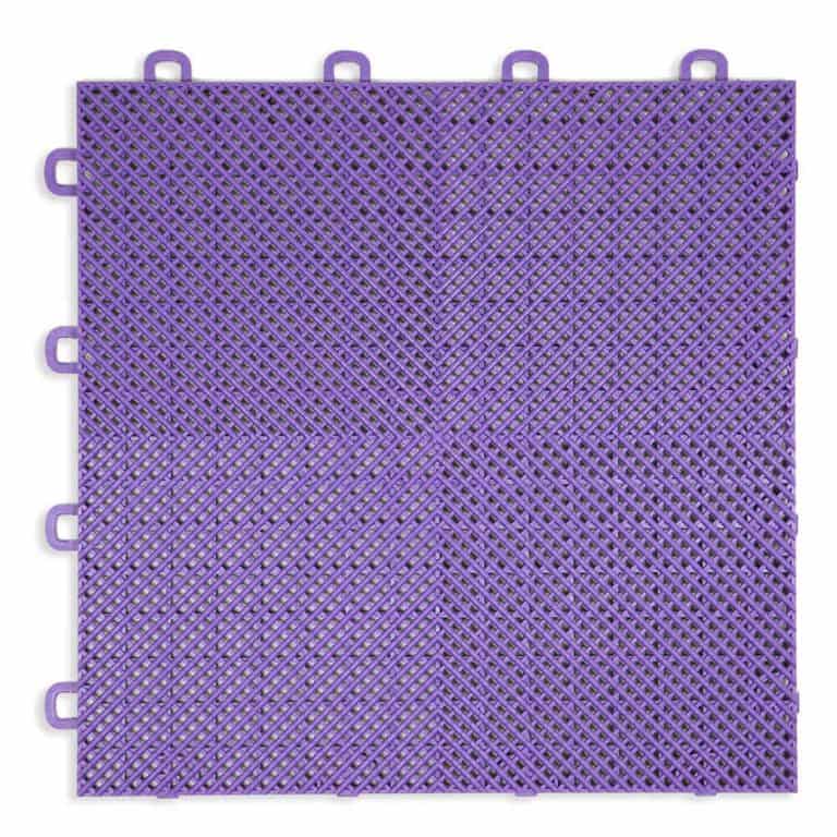 Perforated Interlocking Sport Tiles over concrete - Made in USA