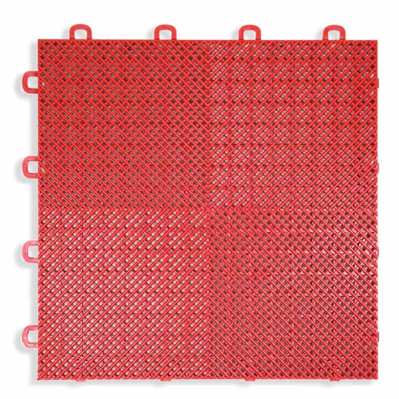 Perforated Interlocking Sport Tiles over concrete - Made in USA