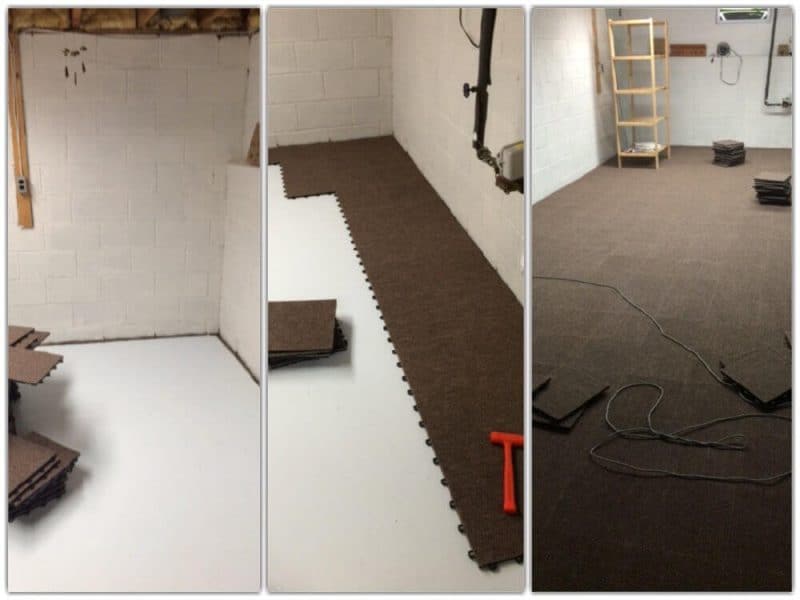Basement Flooring Pictures - ModuTile - Made in USA